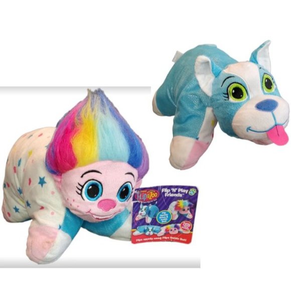 Jay@Play | Toys | Flipazoo Flip N Play Friend Plush Sparkle Toy Pillow ...